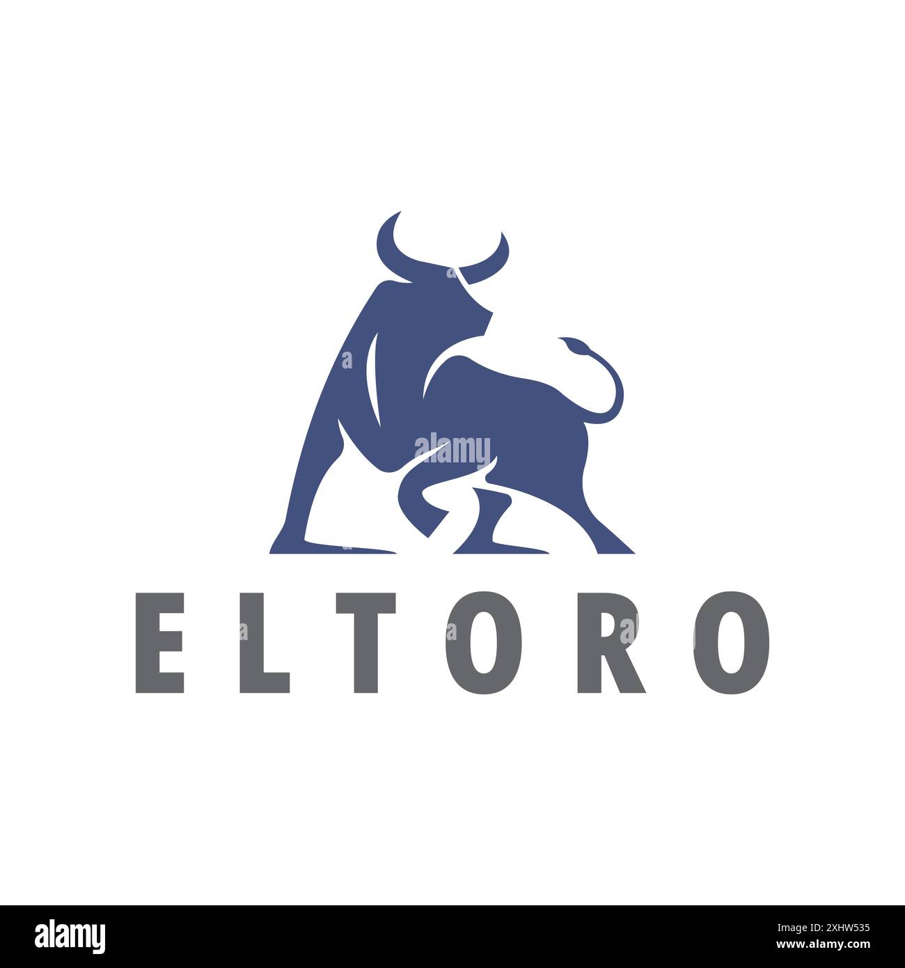 Bull El Toro Horned Animal Nature Attack Angry Logo Template Stock ...