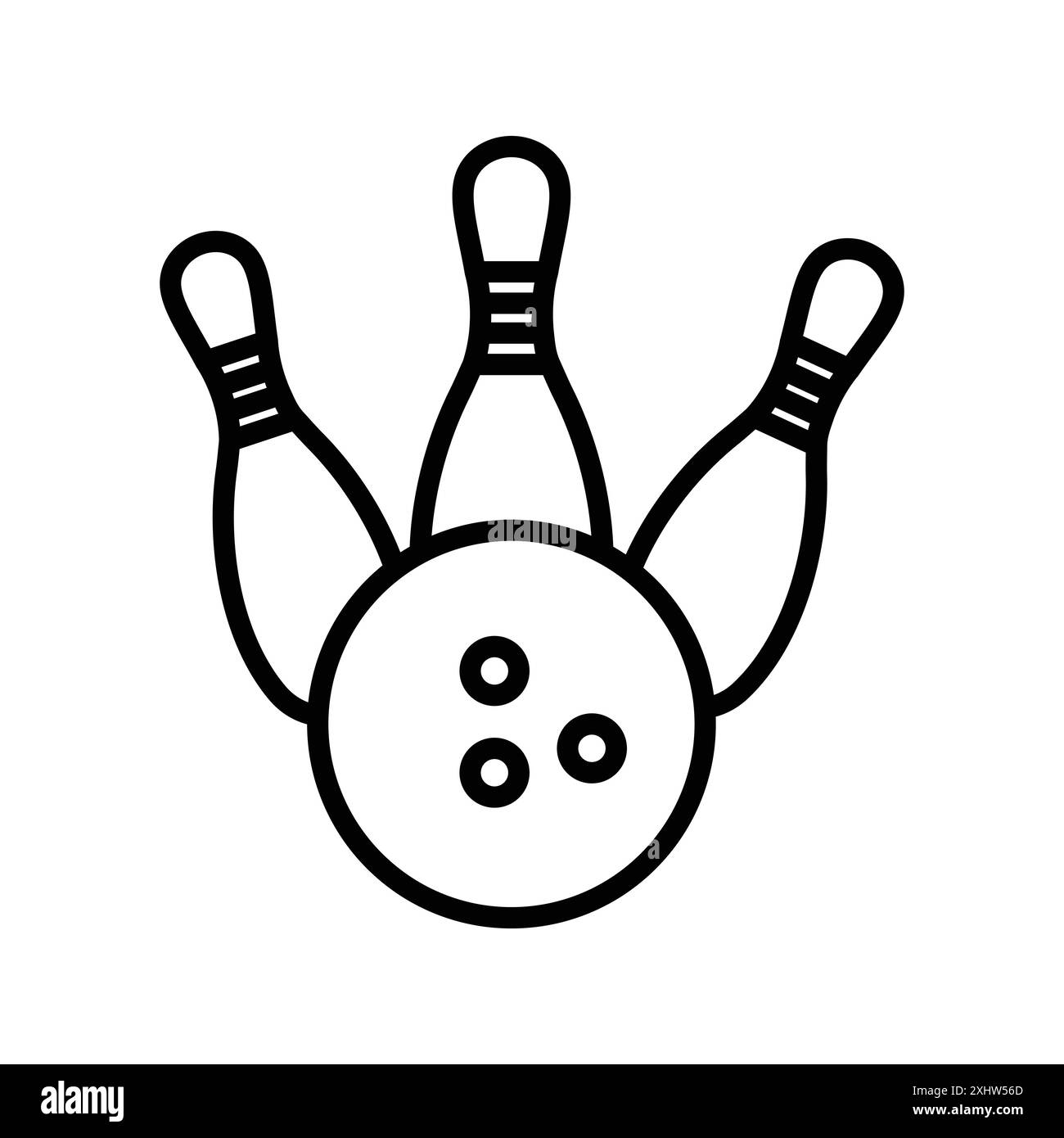 bowling icon vector design template in white background Stock Vector ...