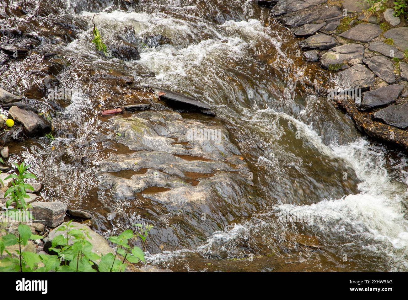 Monschau is located in the hills of the North Eifel, within the Hohes ...