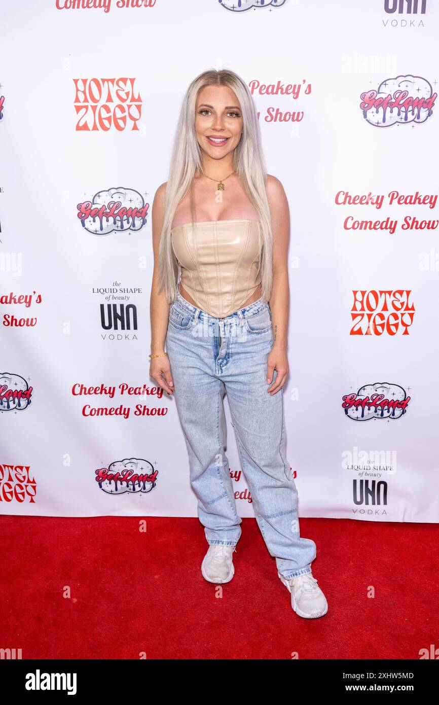 Hollywood, USA. 15th July, 2024. Actress Stephanie Lewis attends Get Loud Presents Cheeky Peakey ...