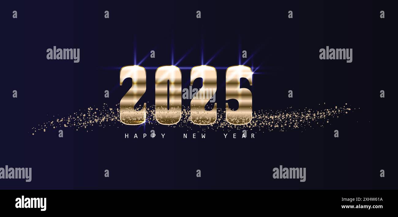 Year change concept new 2025 Stock Vector Images - Alamy