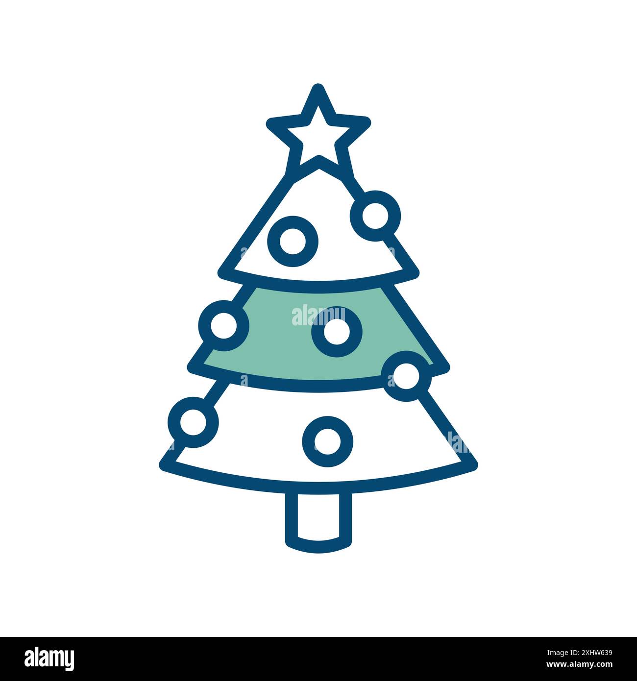 christmas tree icon vector design in white background Stock Vector ...