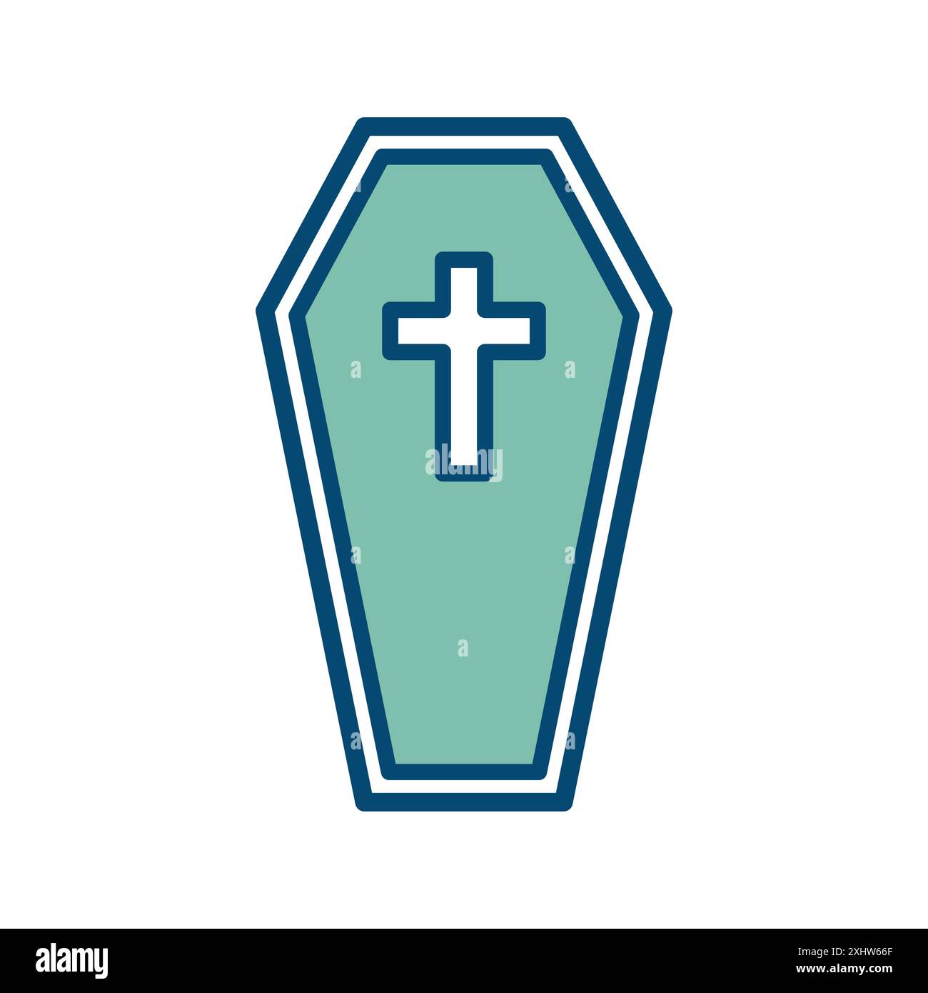 Wooden coffin outline vector vectors hi-res stock photography and ...