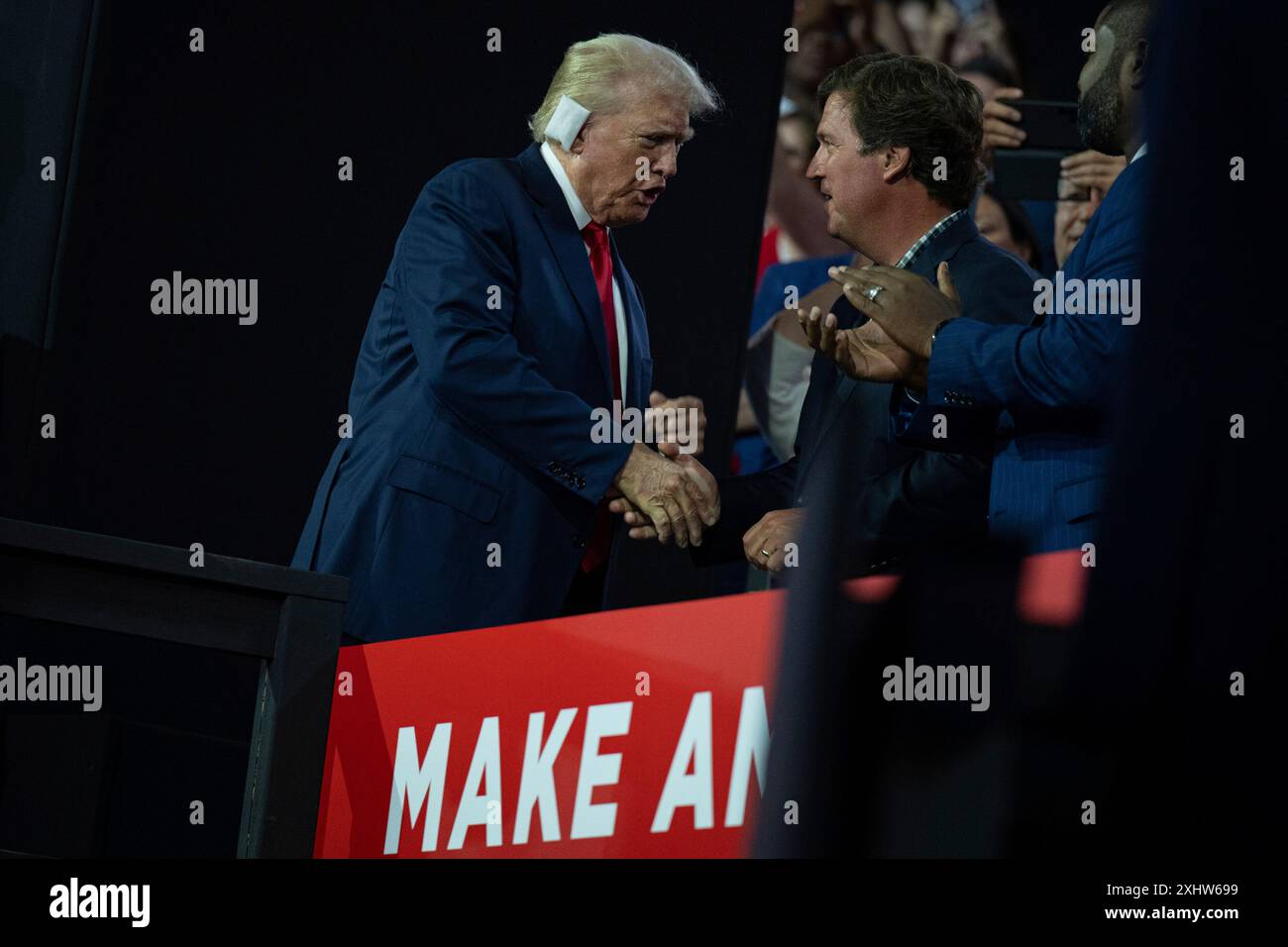 Milwaukee, Wisconsin, USA. 15th July, 2024. Former US President Donald ...