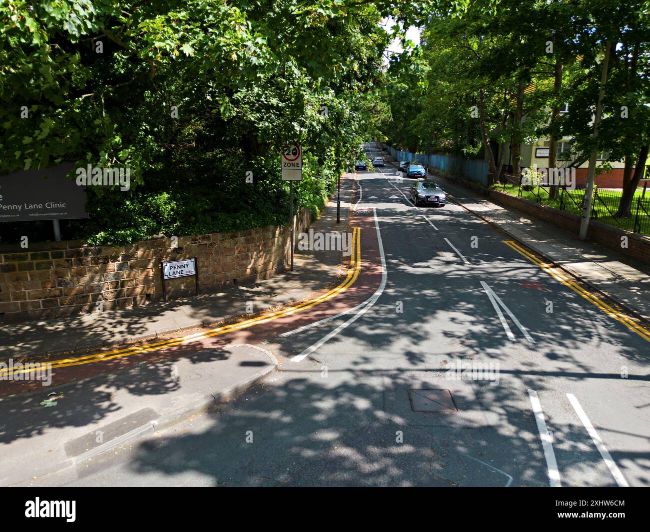 Aerial view penny lane hi-res stock photography and images - Alamy