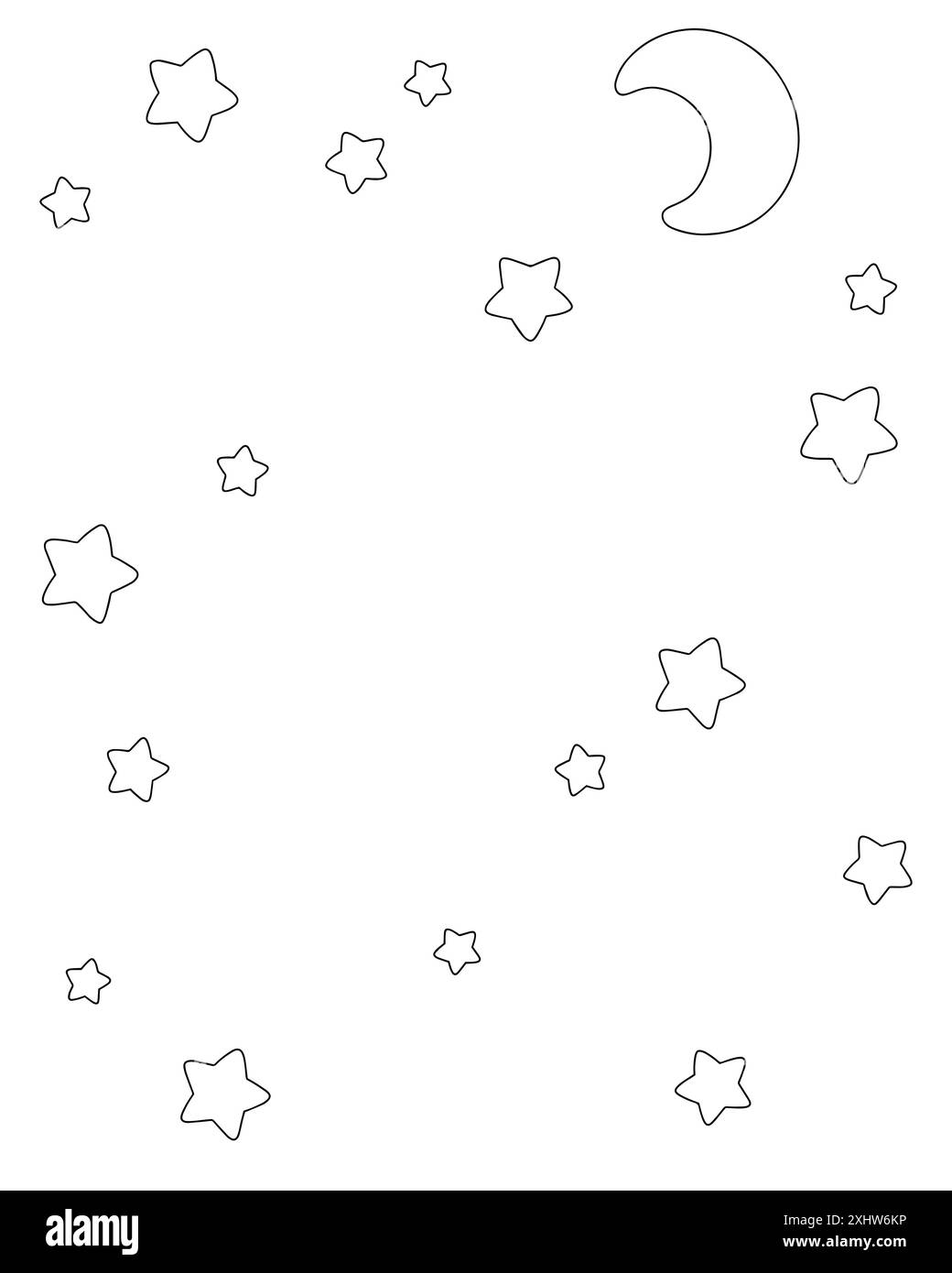 Wonderful natural landscape. Coloring book page for kids. Cartoon style ...