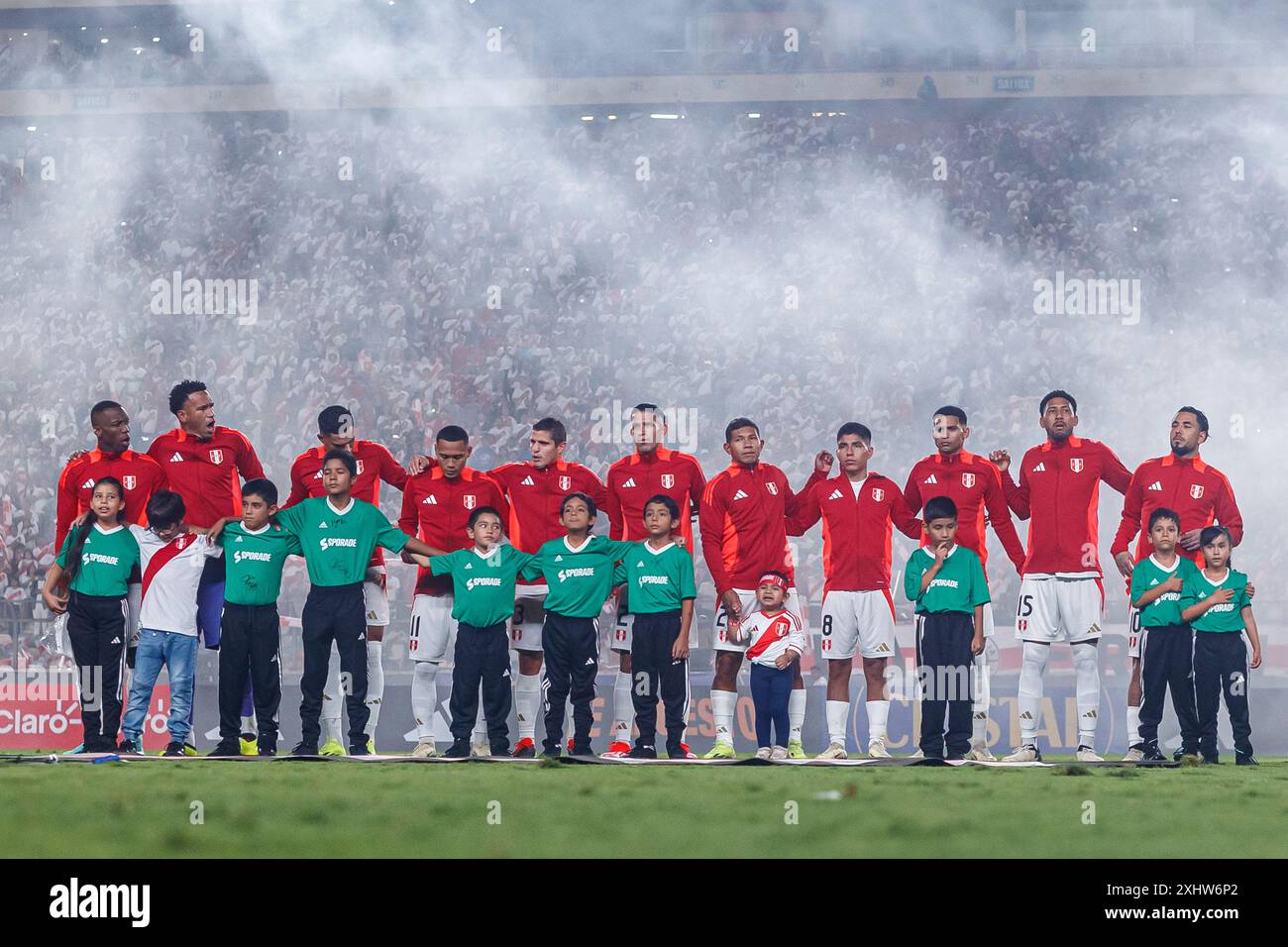 LIMA, PERU - MARCH 27: Peru players prior the match Peru v Dominican ...