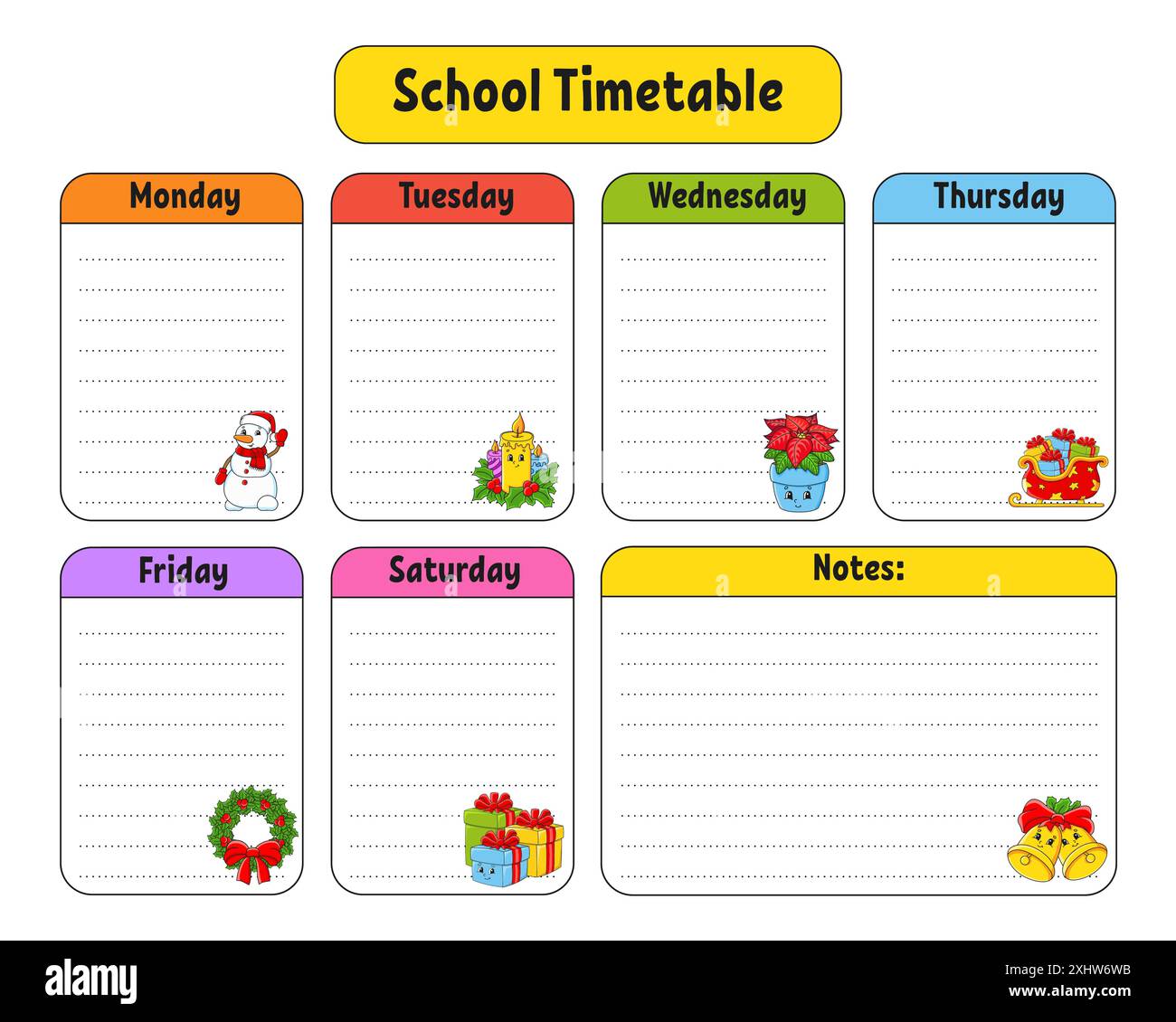 Santa notes Stock Vector Images - Alamy