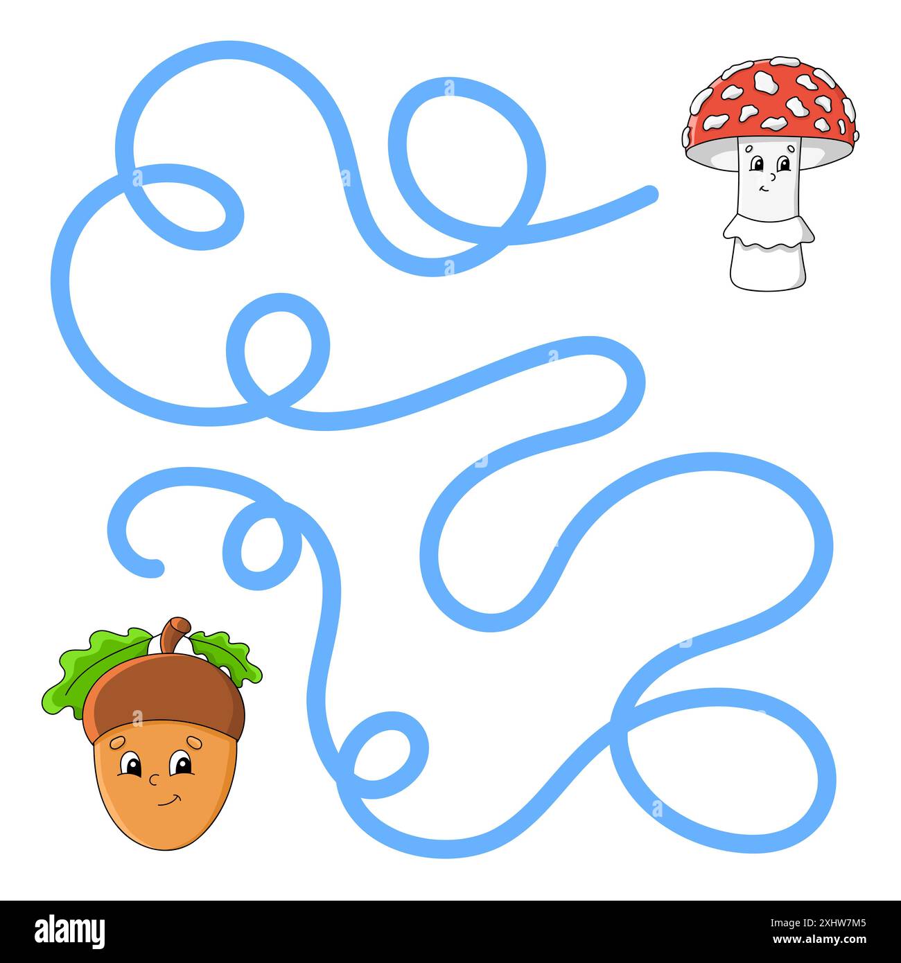 Funny maze. Game for kids. Education developing worksheet. Activity ...