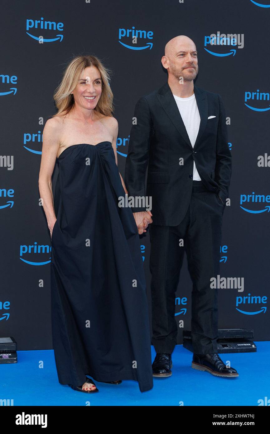 Filippo Nigro and Gina Gardini during the Photocall of PRIME VIDEO ...