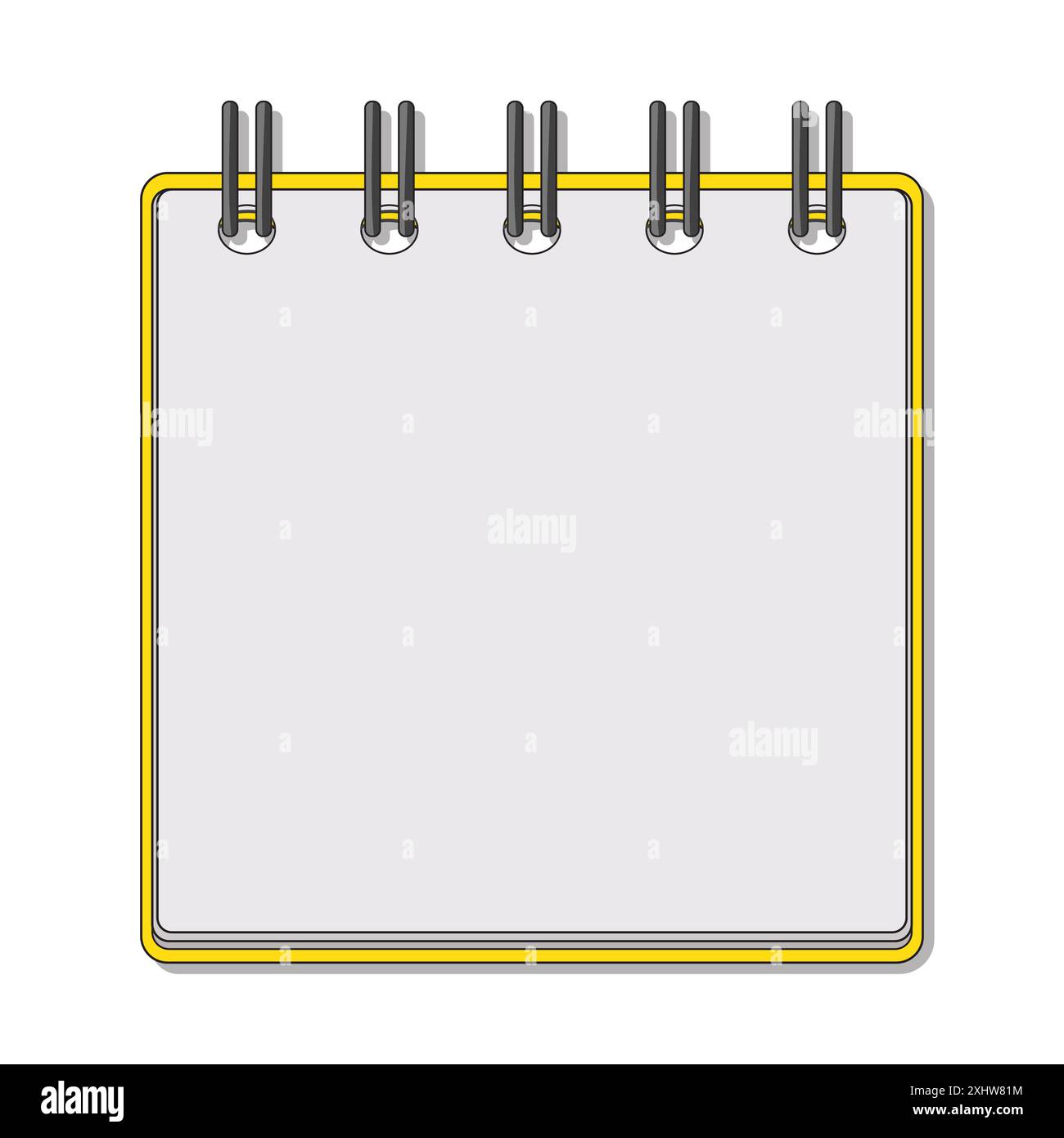 Open notepad for notes. Subject in the office, at home. Vector ...