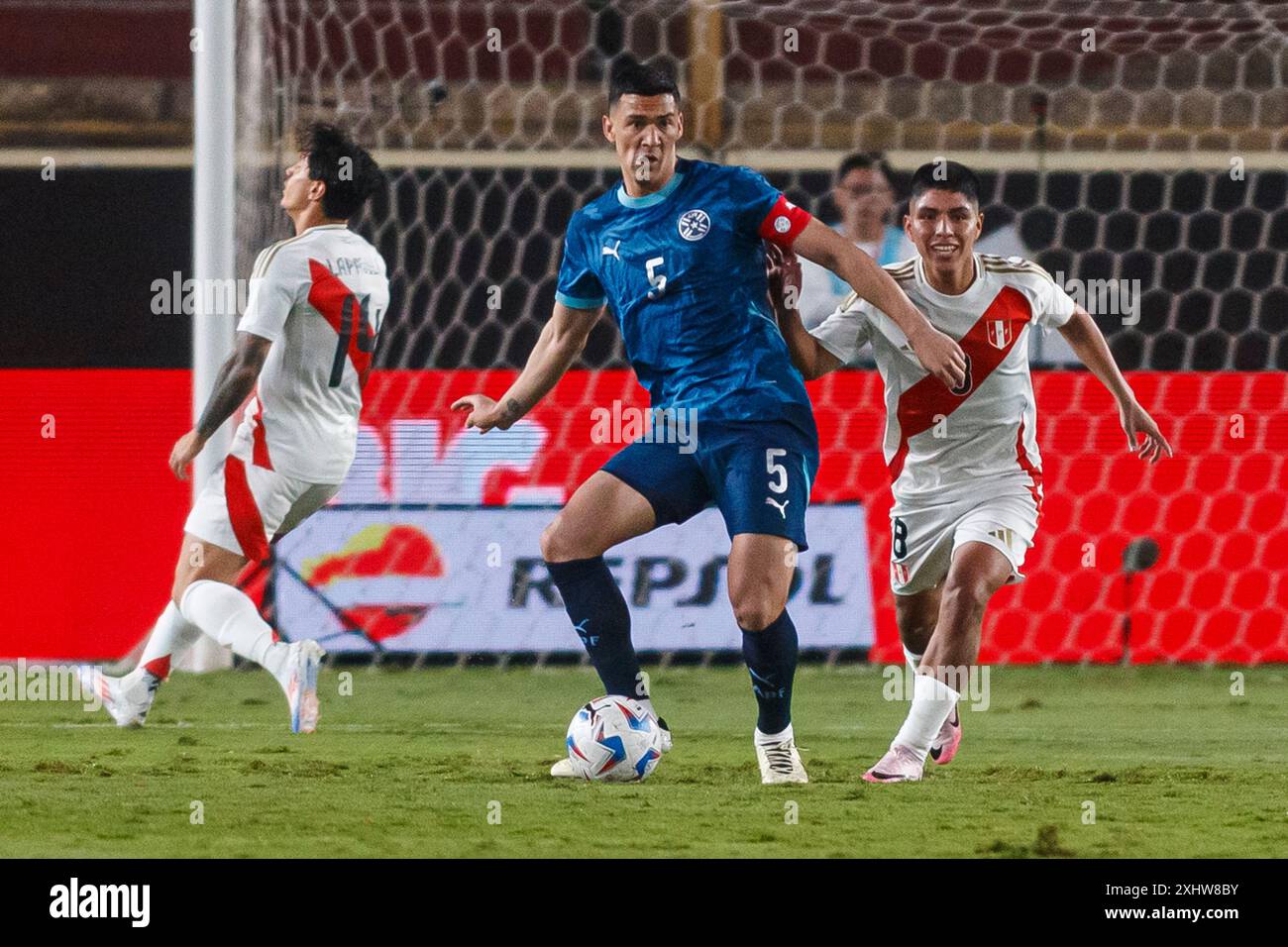 LIMA, PERU - JUNE 7: Fabian Balbuena of Paraguay during the match Peru ...