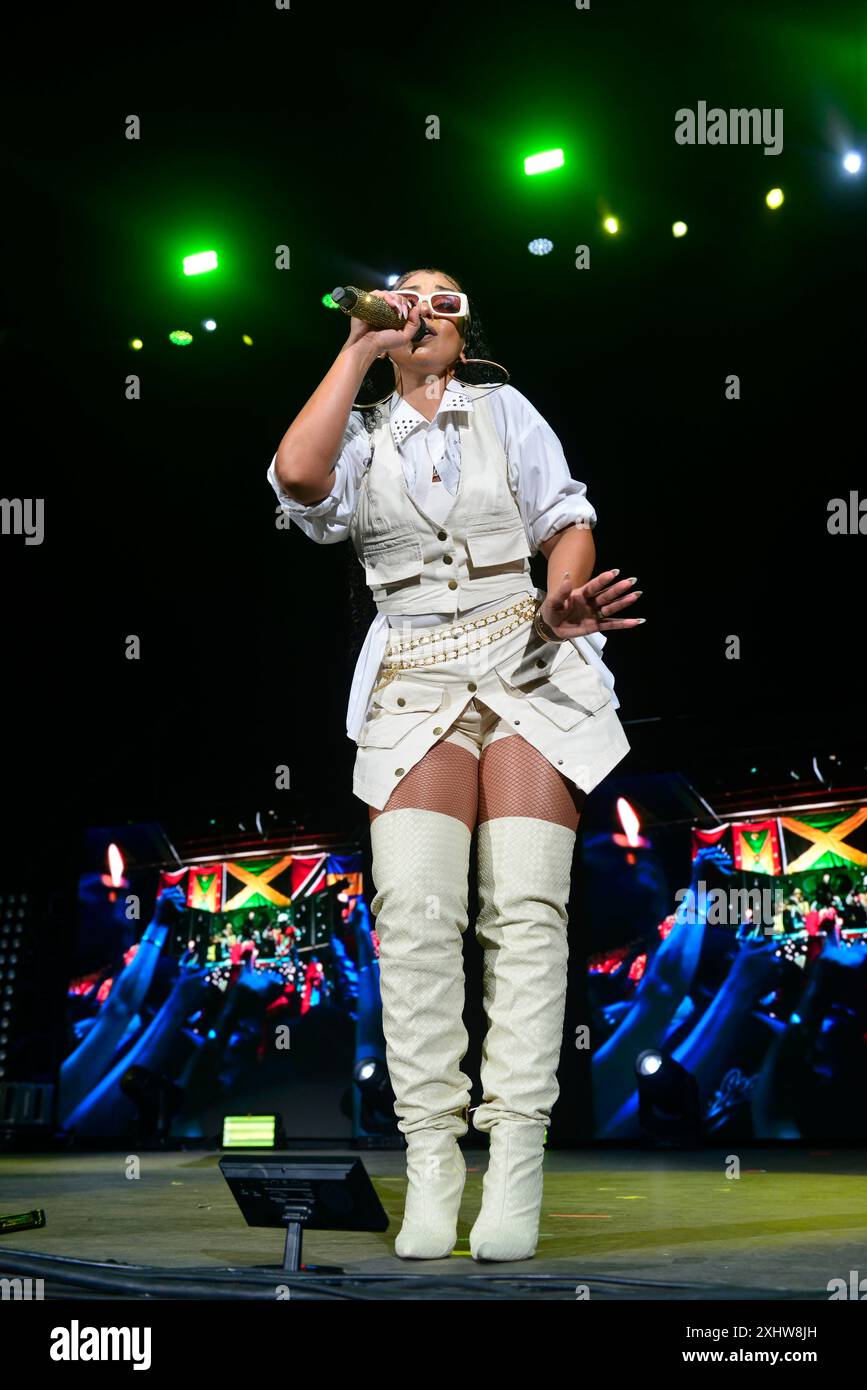 WEST PALM BEACH, FLORIDA - JULY 14: Singer Mya performs live onstage ...