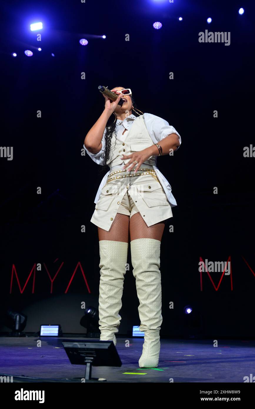 WEST PALM BEACH, FLORIDA - JULY 14: Singer Mya performs live onstage ...