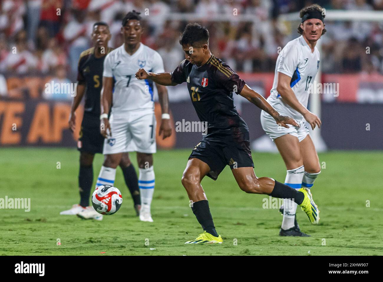 LIMA, PERU - MARCH 22: Martin Tavara of Peru during match Peru v ...