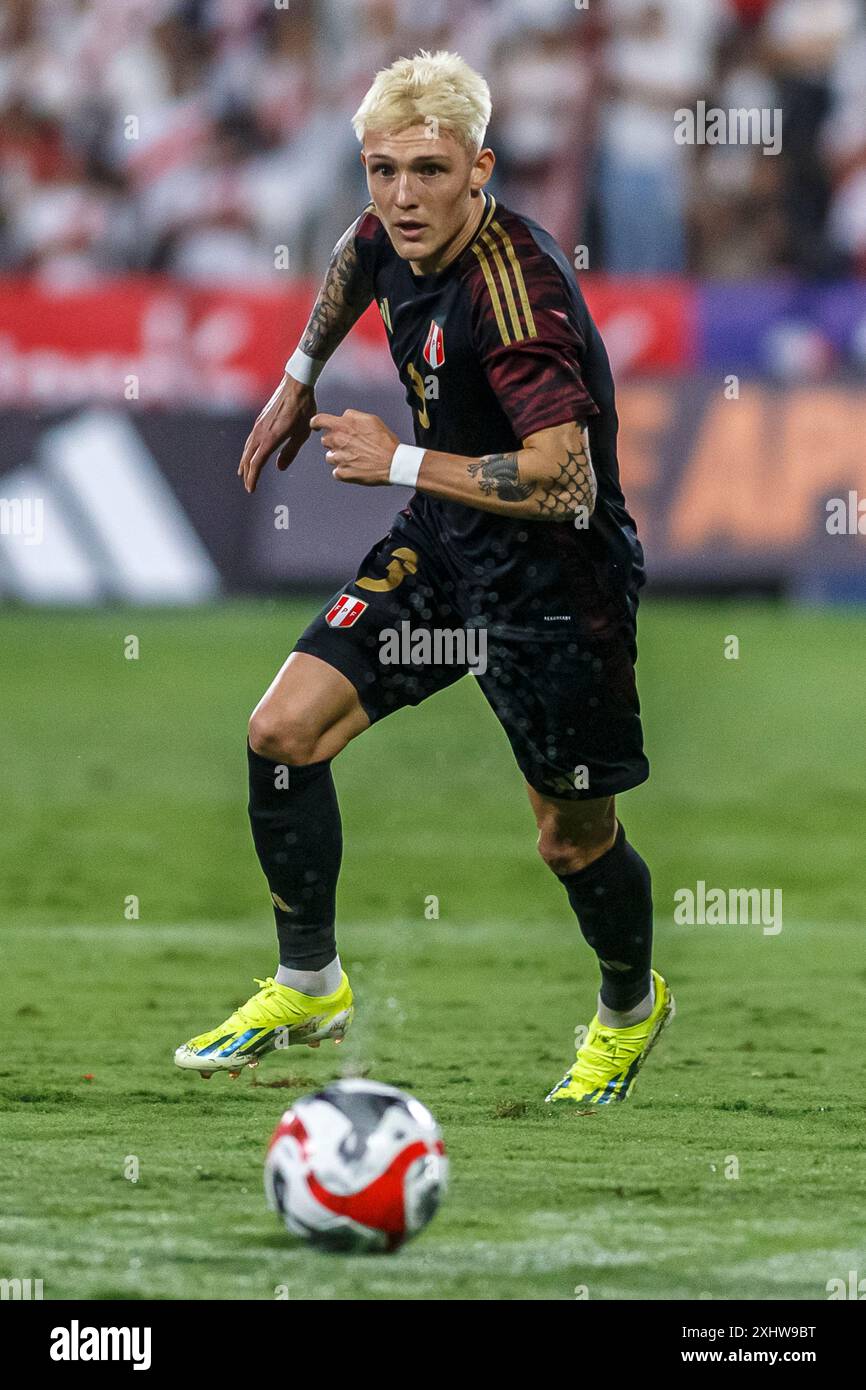 LIMA, PERU - MARCH 22: Oliver Sonne of Peru during the match Peru v ... LIMA, PERU - MARCH 22: Oliver Sonne of Peru during the match Peru v ...