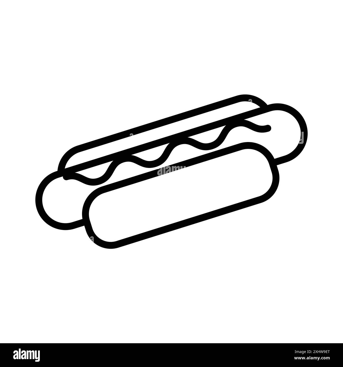 hot dog icon vector design template in white background Stock Vector ...