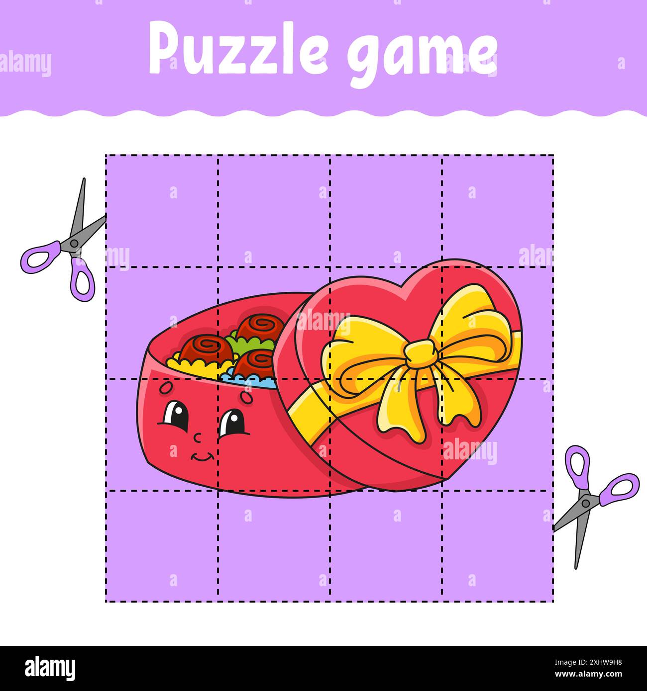 Puzzle game for kids. Education developing worksheet. Learning game for ...