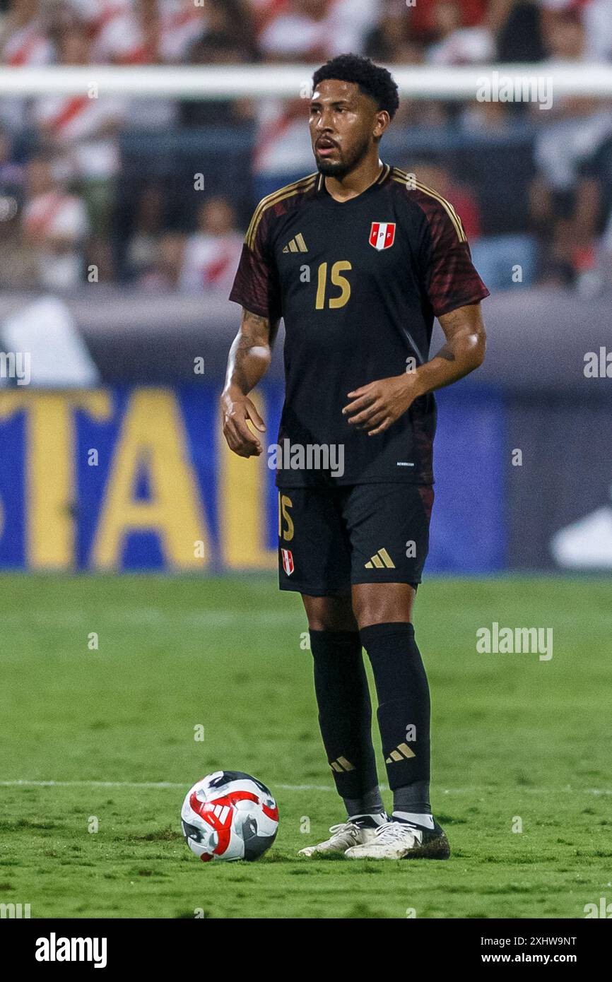 LIMA, PERU - MARCH 22: Jesus Castillo of Peru during the match Peru v ...