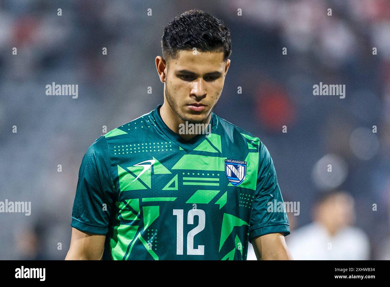 LIMA, PERU - MARCH 22: Goalkeeper Miguel Rodriguez of Nicaragua during ...