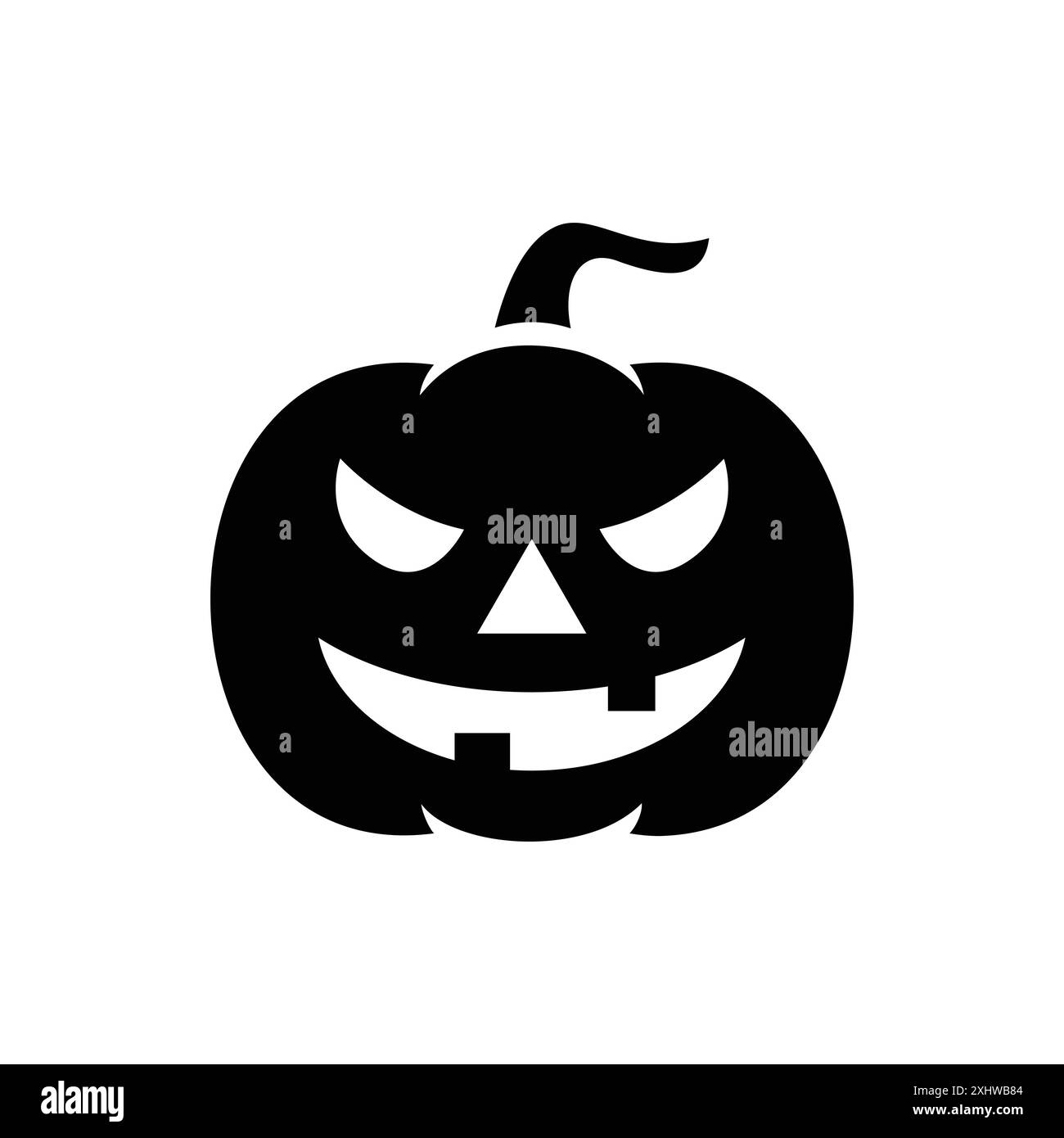 Pumpkin set in cartoon Black and White Stock Photos & Images - Alamy