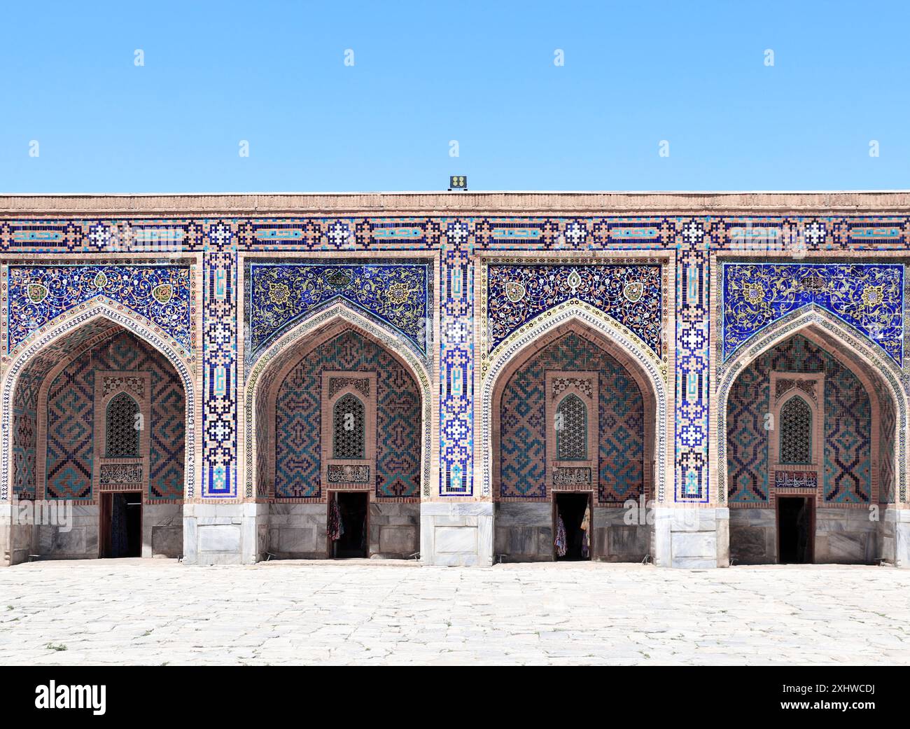 Famous landmark - Sher-Dor Madrasah on Registan square, Samarkand ...
