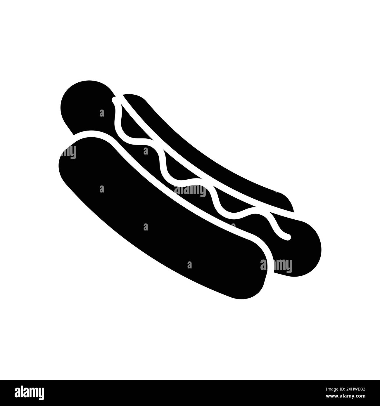 hot dog icon vector design template in white background Stock Vector ...