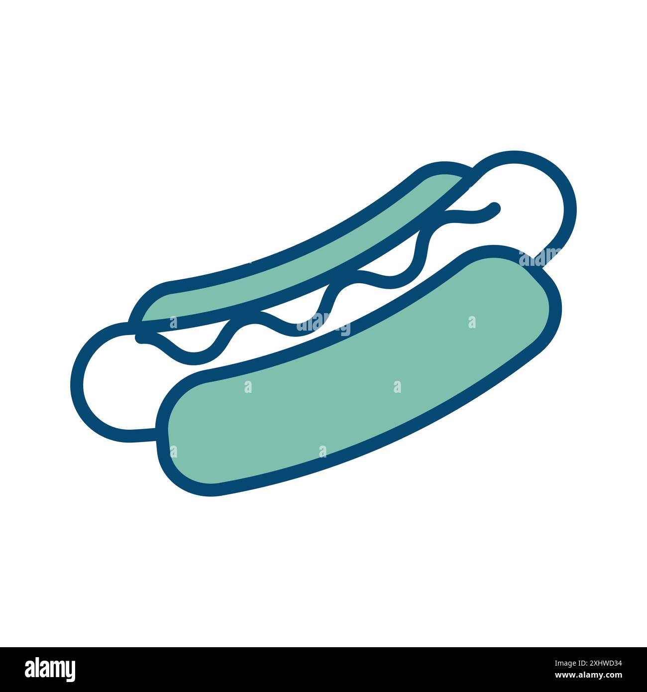 hot dog icon vector design template in white background Stock Vector ...