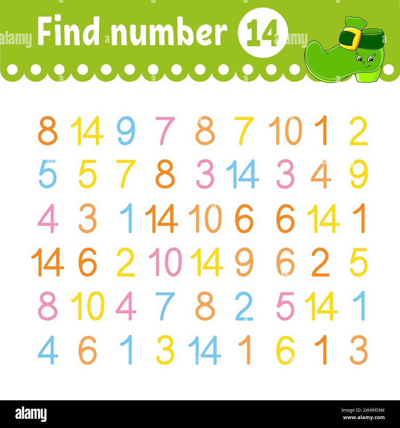 Find number. Education developing worksheet. Activity page with ...