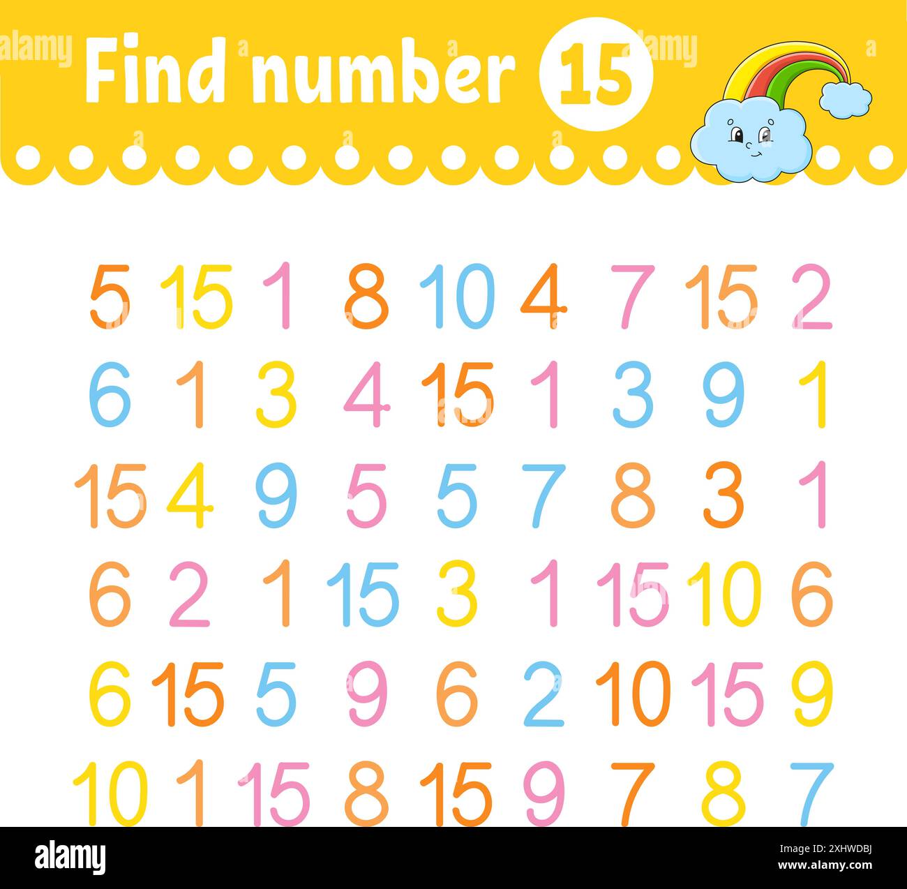 Find number. Education developing worksheet. Activity page with ...