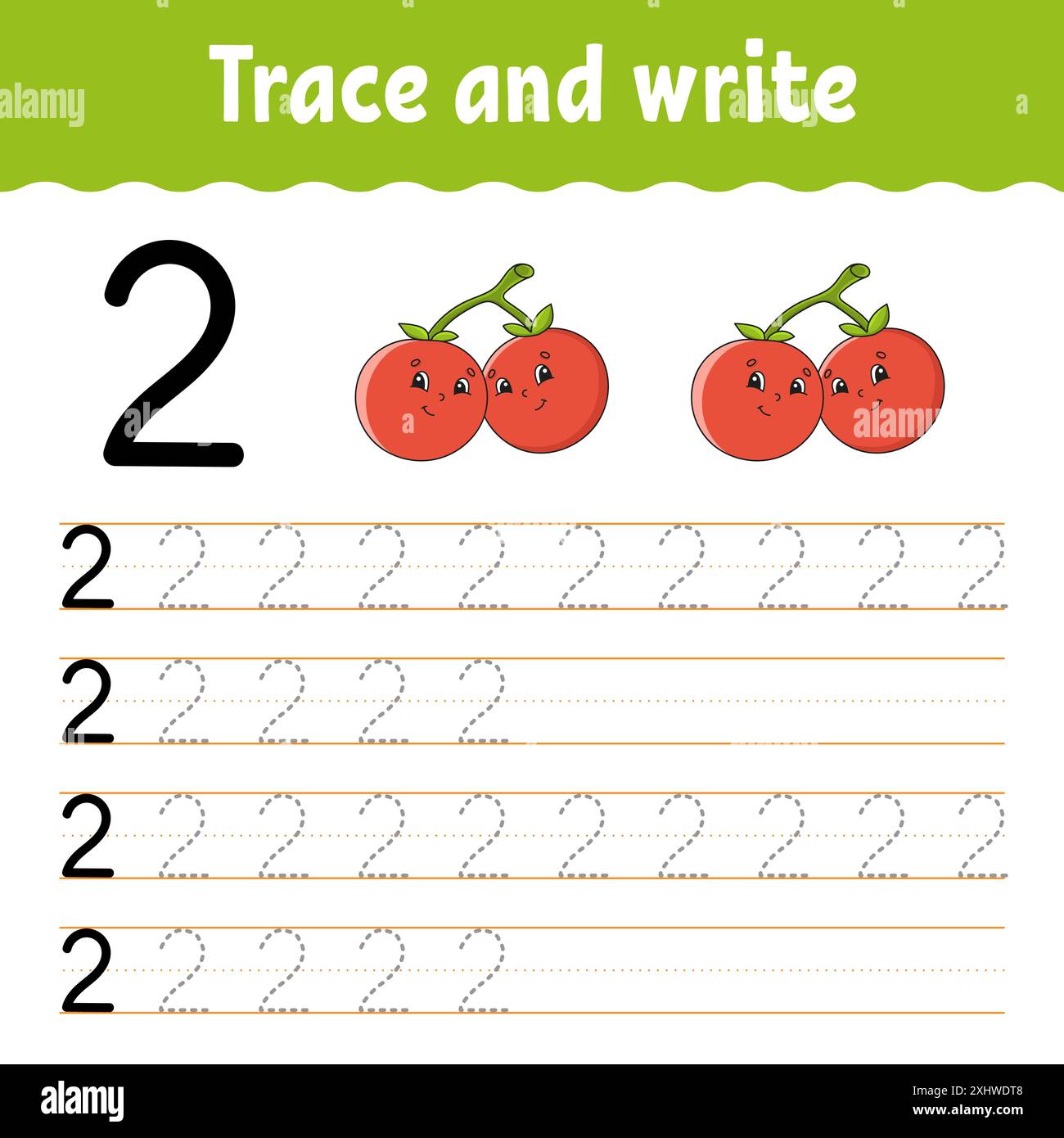 Learn Numbers. Trace and write. Handwriting practice. Learning numbers ...