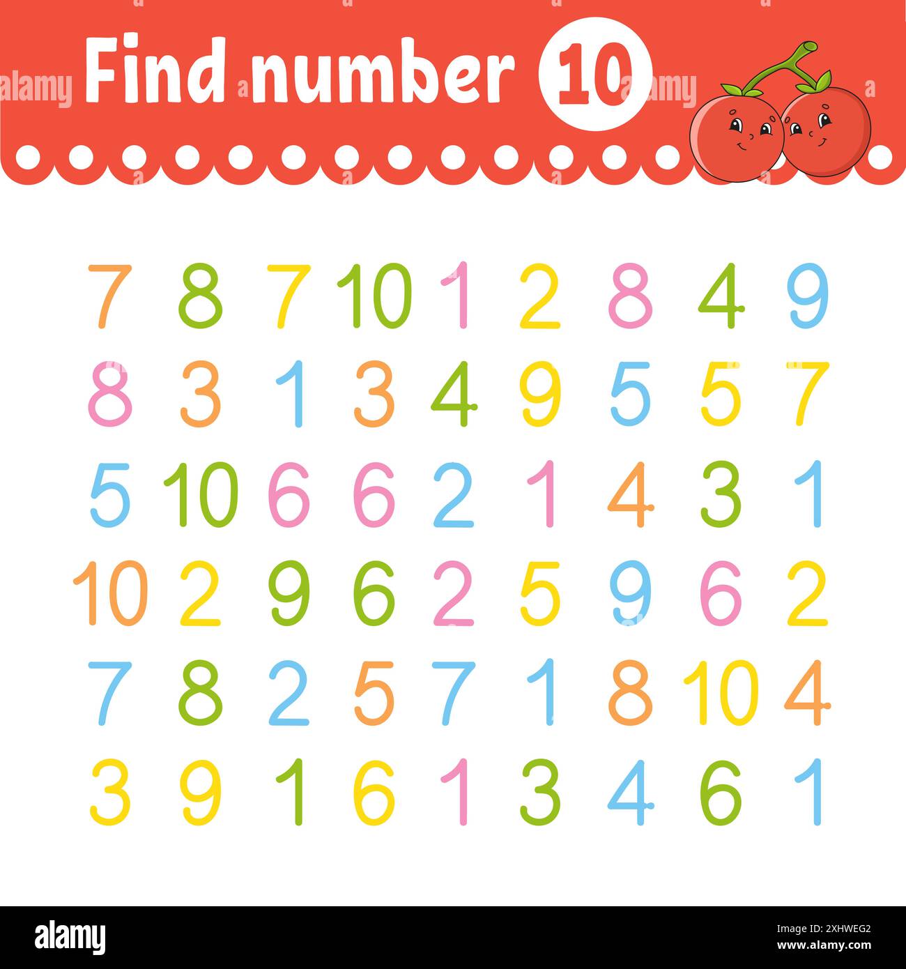 Find number. Education developing worksheet. Activity page with ...