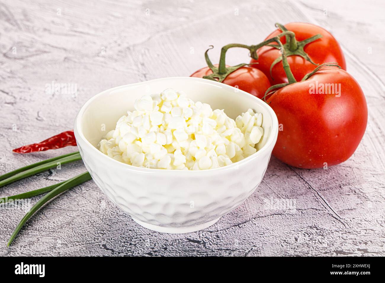 Dairy Cottage cheese Curd in the bowl Stock Photo - Alamy