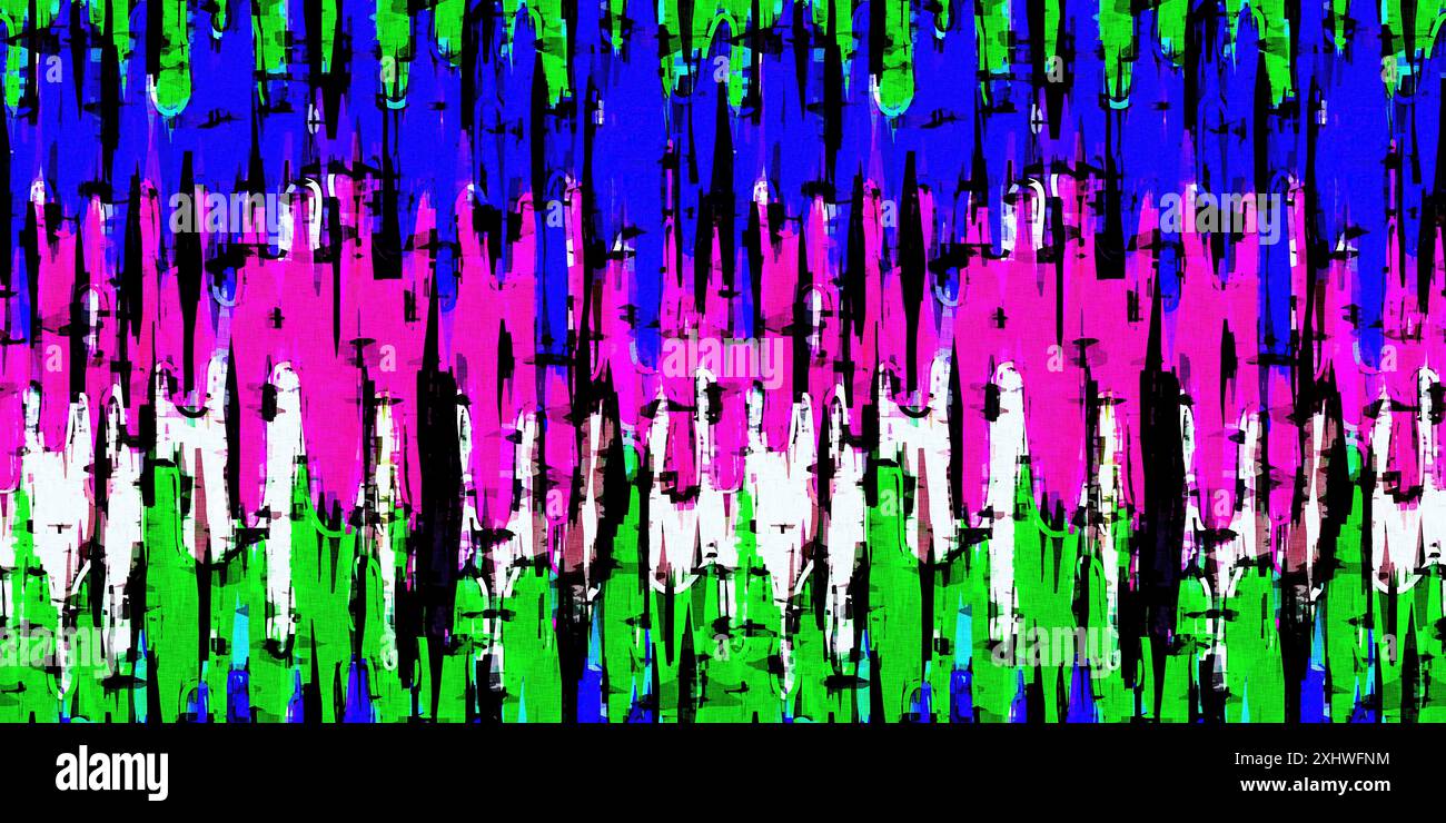 Fun dripping paint effect digital banner pattern with whimsical ink ...