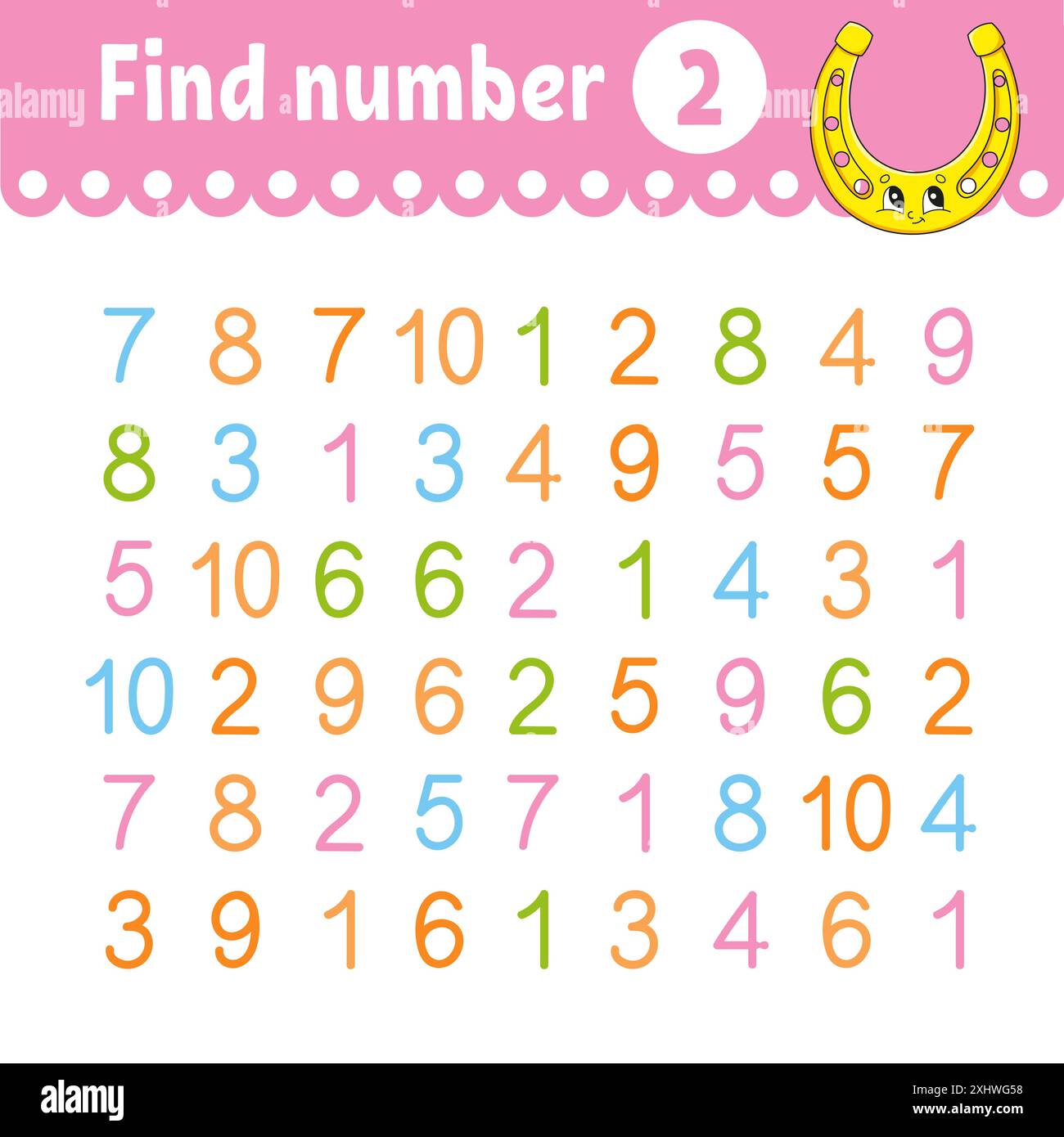 Find number. Education developing worksheet. Activity page with ...
