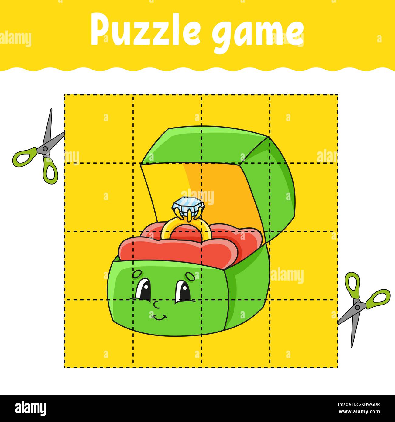 Puzzle game for kids. Education developing worksheet. Learning game for ...