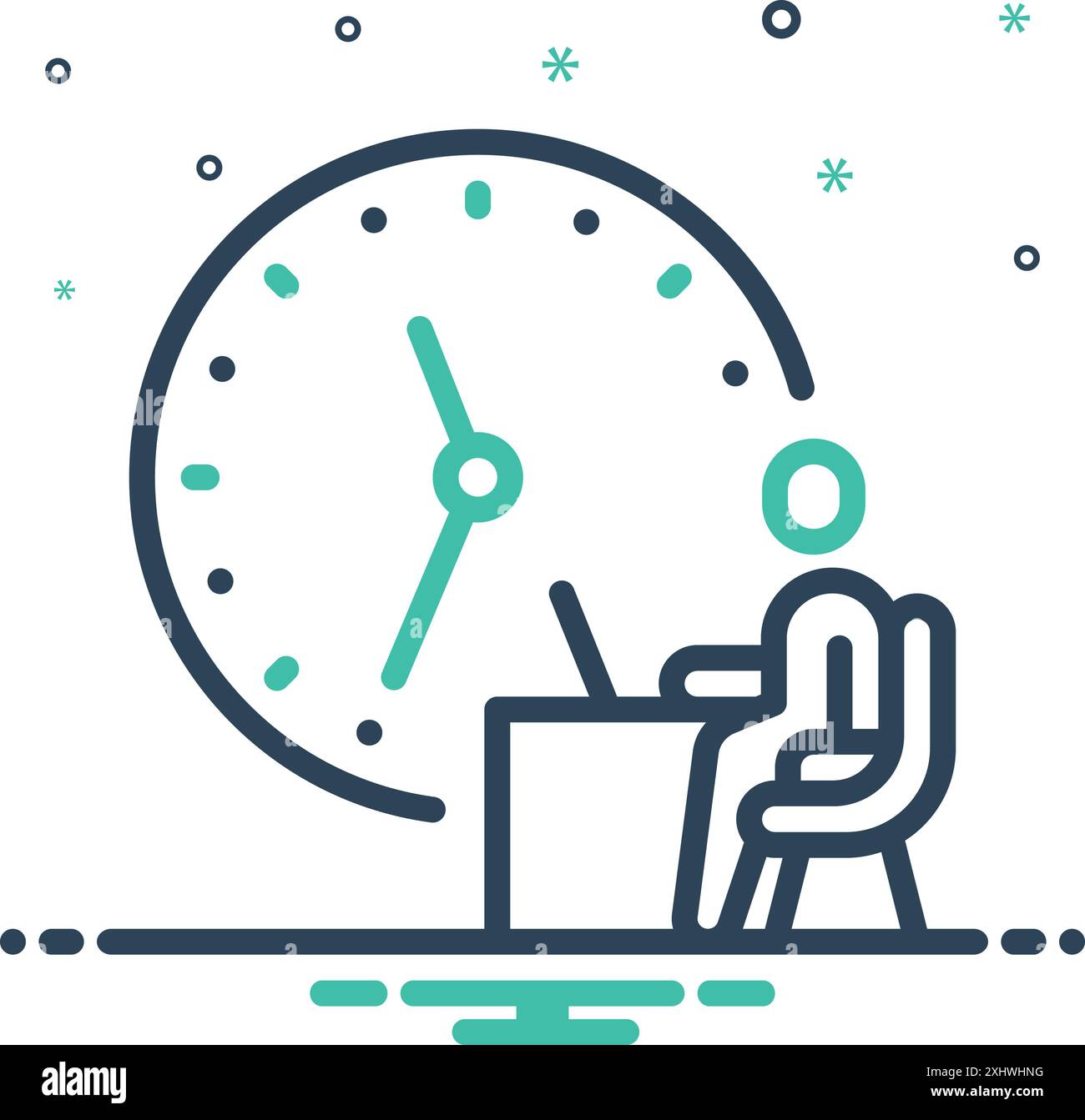 Punctuality office Stock Vector Images - Alamy