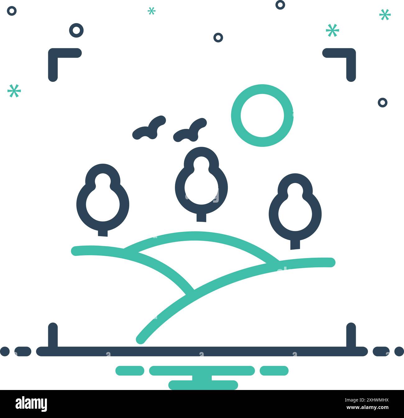 Icon landscape sandy Cut Out Stock Images & Pictures - Alamy