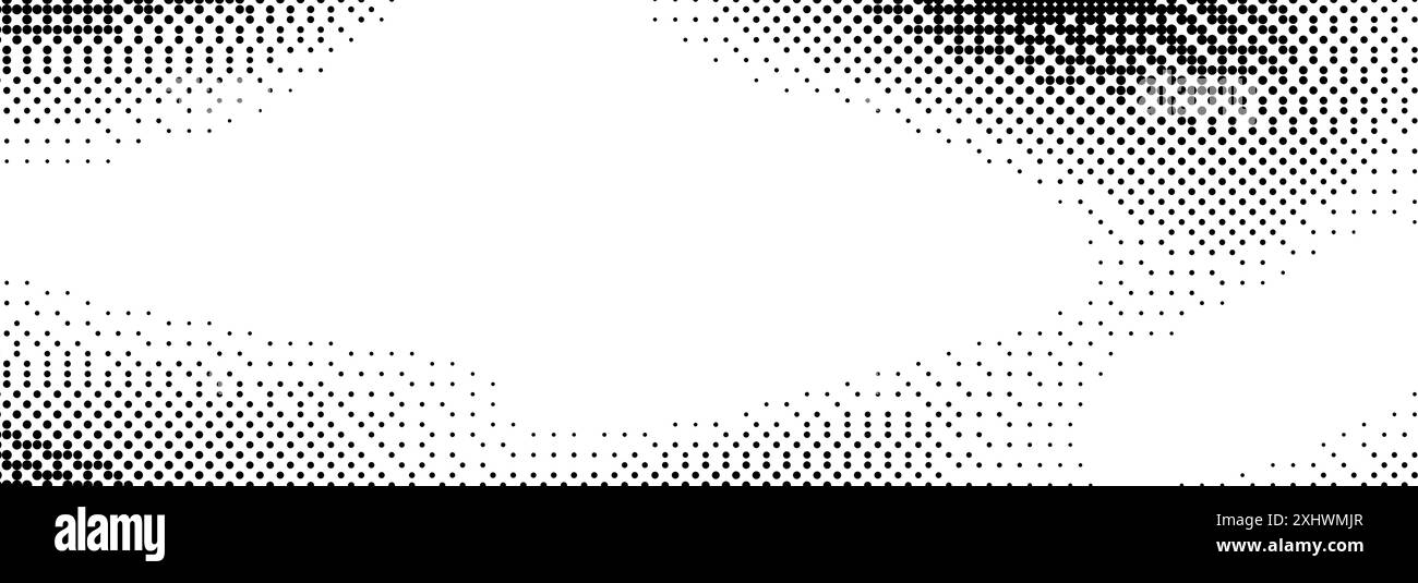Pixelated bitmap gradient texture. Black and white dither spots ...