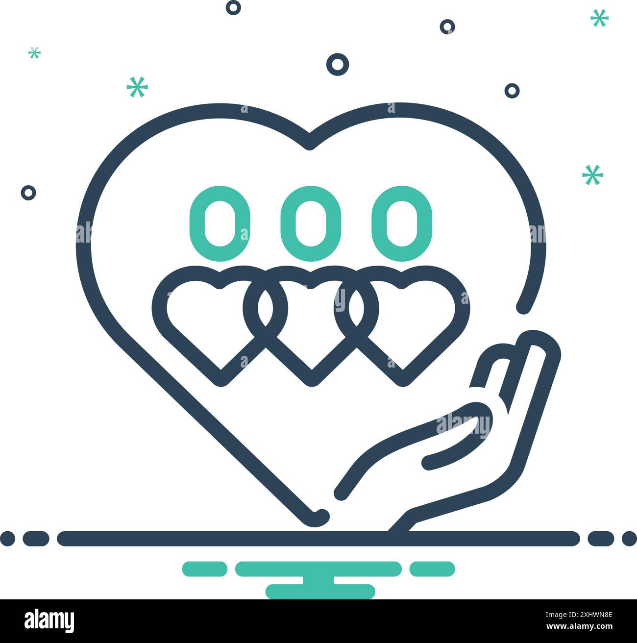 Icon for caring, people care Stock Vector Image & Art - Alamy