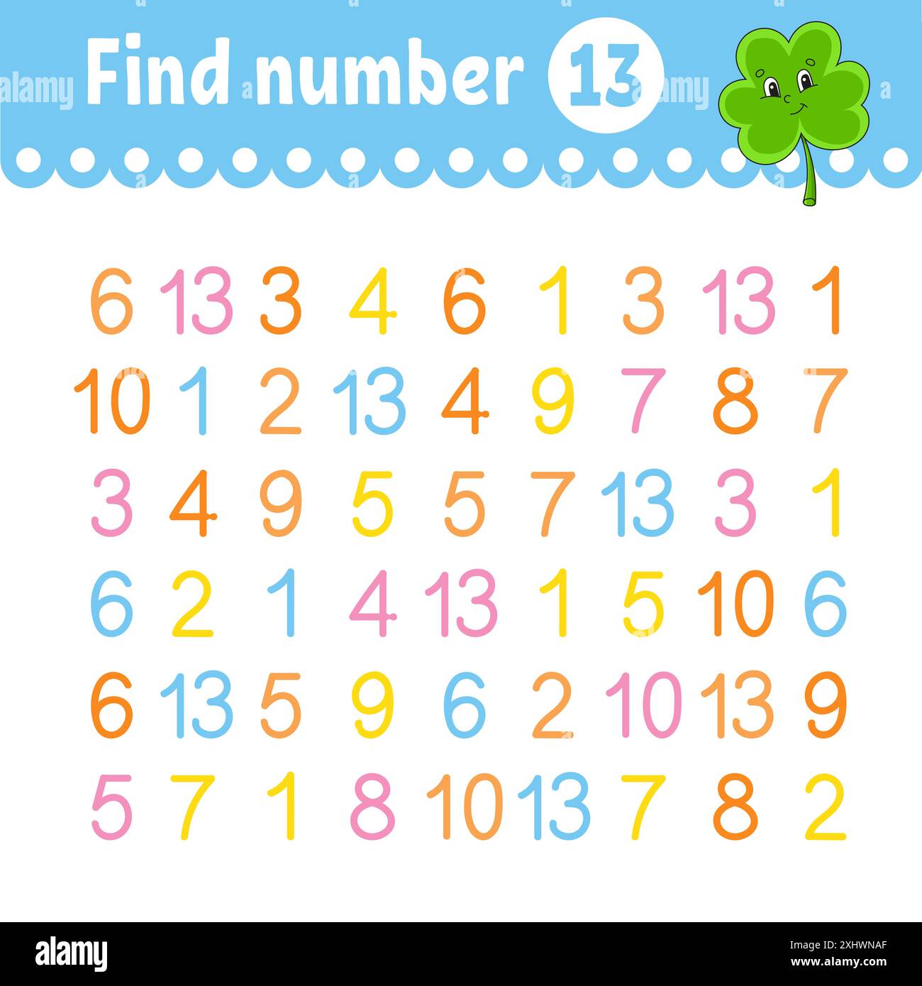 Find number. Education developing worksheet. Activity page with ...