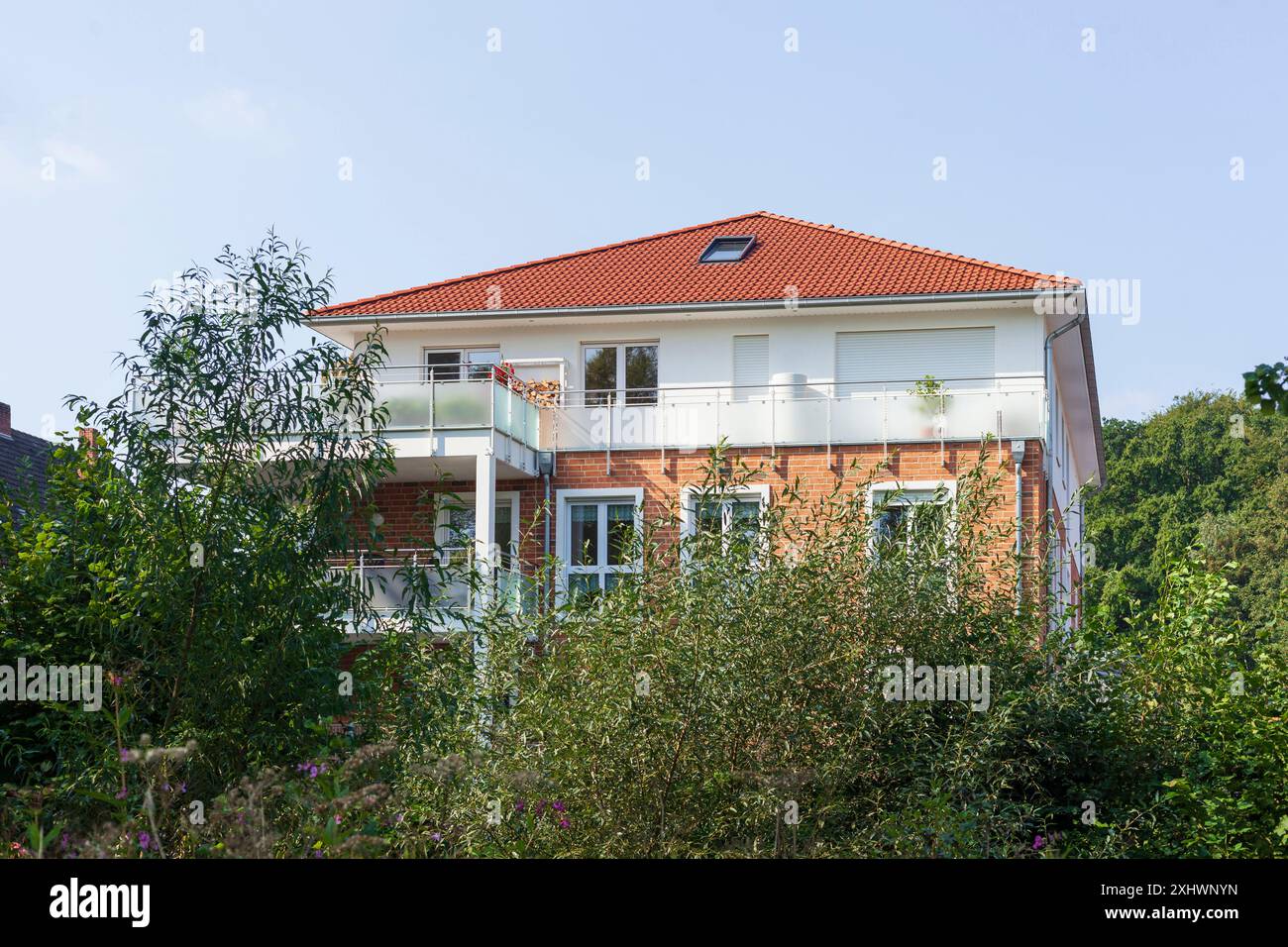 Residential building, Syke, Lower Saxony, Germany Stock Photo - Alamy