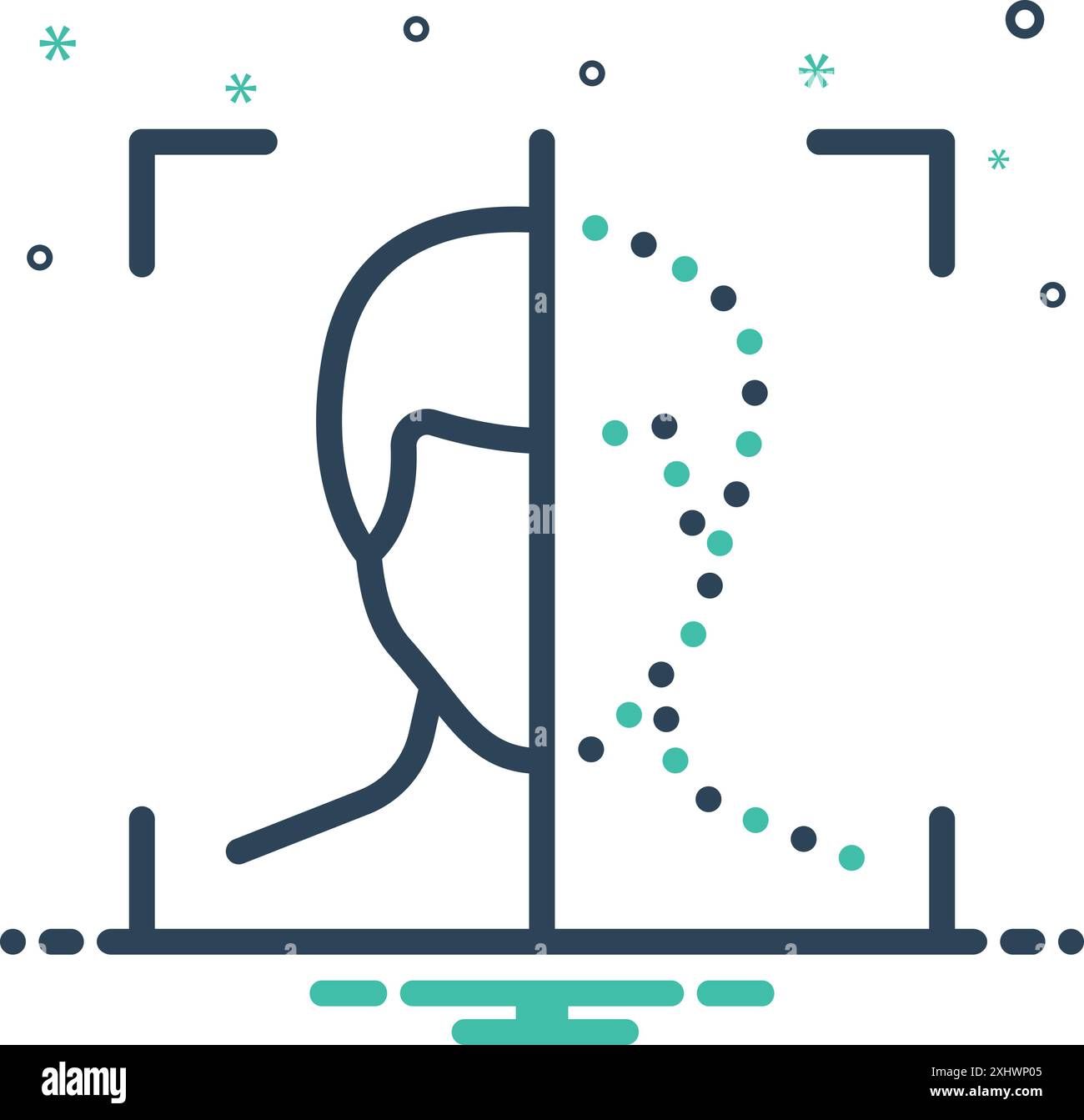 Icon for face detection, face recognition Stock Vector Image & Art - Alamy