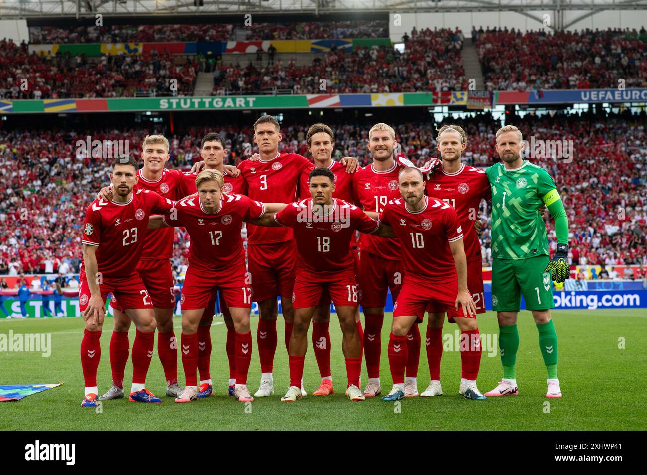 Startelf Teamfoto Daenemark Rasmus Winther Hojlund (Daenemark, #09 ...