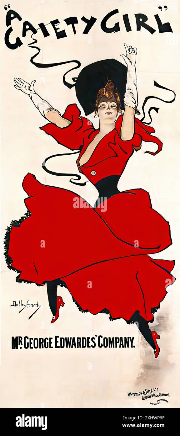 HARDY Dudley - A Gaiety Girl, Mr. George Edwardes' Company - Vintage ...
