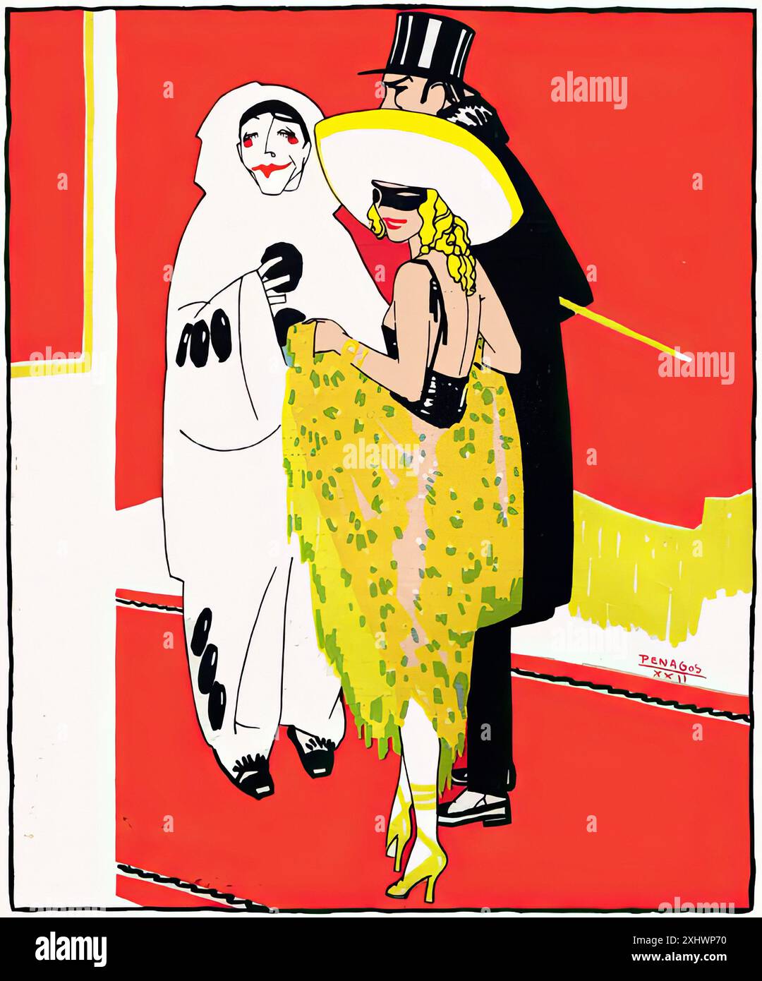 PENAGOS Rafael Buen Humor magazine 1922 - Vintage illustrated print ...