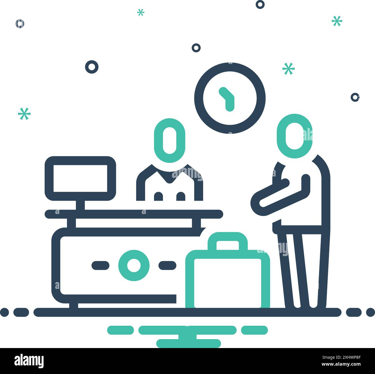 Icon for check in, hotel Stock Vector Image & Art - Alamy