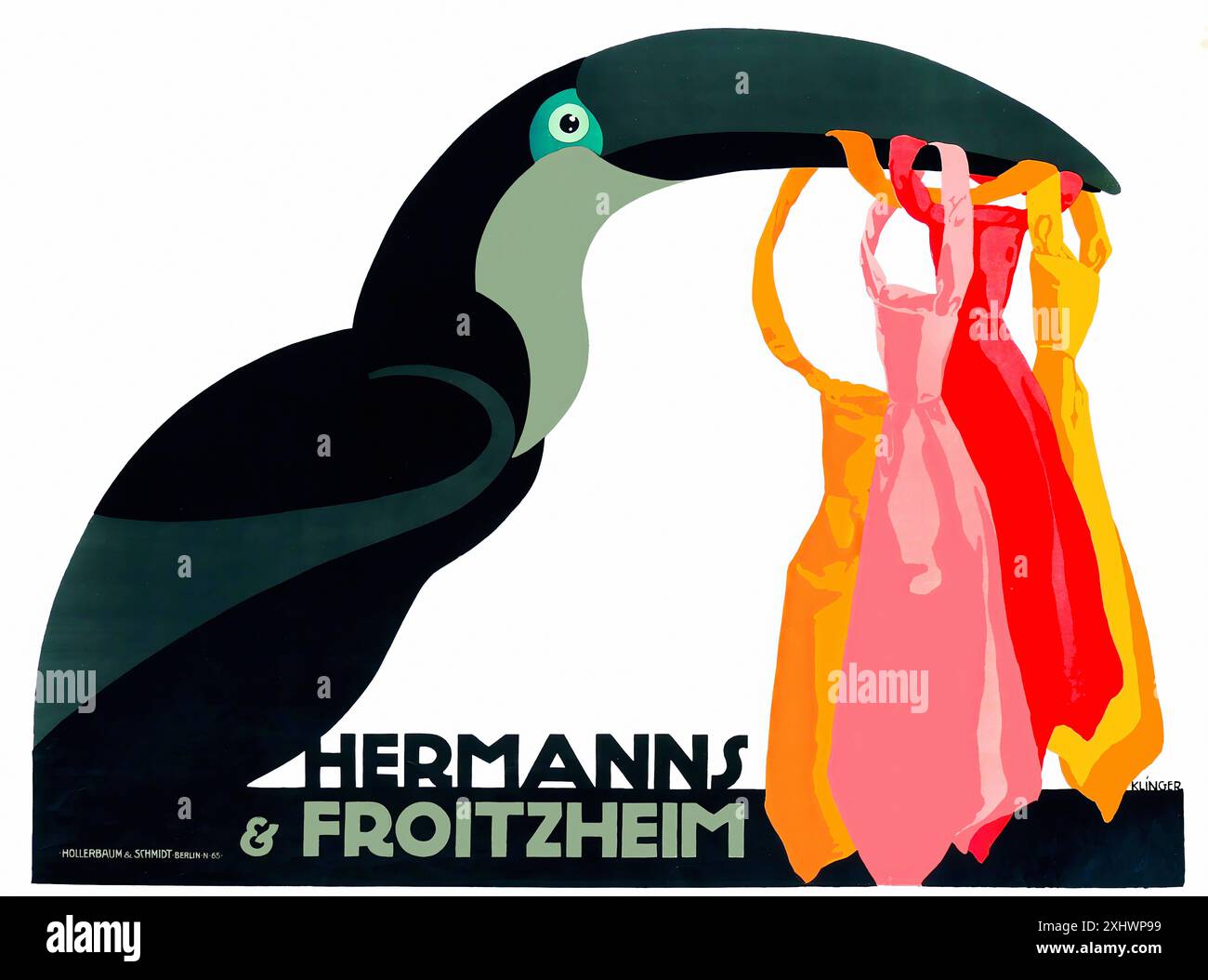 KLINGER Julius - Hermanns & Froitzheim, 1911. - Vintage illustrated print Stock Photo - Alamy