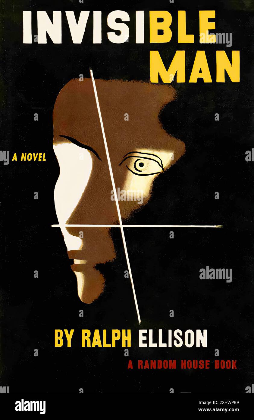 KAUFFER - Invisible Man Ralph Ellison, 1952 - Vintage illustrated print ...