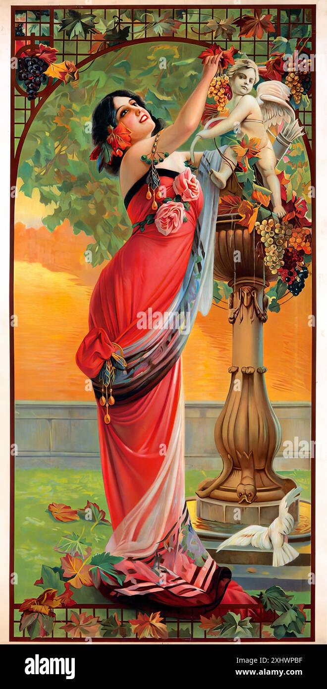 CAMPS i JUNYENT Gaspar (1874-1942) Cordial Médoc c 1904 - Art Nouveau ...